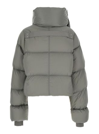 Rick Owens Womens Down Puffer Jacket Grey Tech Fabric
