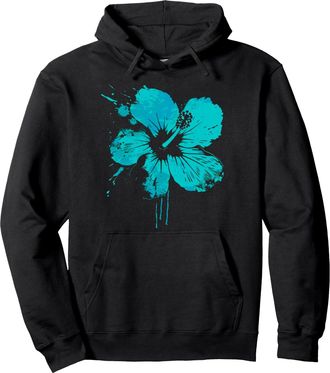 Smooth HQ Stilvolles Design mit Hibiskusbl&uuml;te Pullover Hoodie
