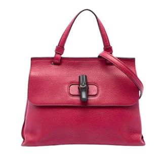 Gucci Pre-owned Cuir sacs-gucci - Femme - Pre-owned - Rose - Taille: ONE Size