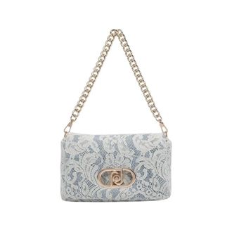 Liu Jo Femme, Sacs, Bleu, Taille: ONE Size Sac bandouli&egrave;re en dentelle