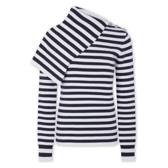 Paco Rabanne Oversized Woll Rollkragenpullover - - Knitwear - Damen - Blau - M
