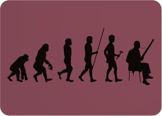 Fabulous Tischset mit Unterseite aus Kork, Rot, Evolution Fagott, Windfagott, Musikinstrument, gro&szlig;, 39,5 x 28,5 cm