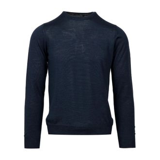 Tagliatore Rundhals-Pullover - - Knitwear - Herren - Blau - S