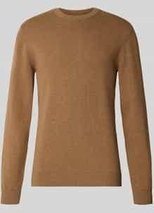 Mc Neal Strickpullover aus Baumwoll-Kaschmir-Mix mit Rundhalsausschnitt