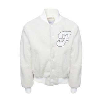 Family Fir$t Milano Varsity Teddy - - Jackets - Herren - Wei&szlig; - M