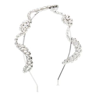 Simone Rocha Femme, Accessoires, Gris, Taille: ONE Size Scalloped Sepal Hairband