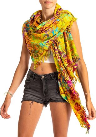 Panasiam Scarf 190x116cm, B706 pacific, L