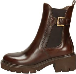 Nero Giardini I514815D Bottines Chelsea Femme en Cuir - Marron Fonc&eacute; 40 EU