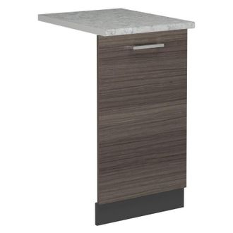 Vicco Panneau de lave-vaisselle R-Line, Gris noble, 45cm, pt Marbre