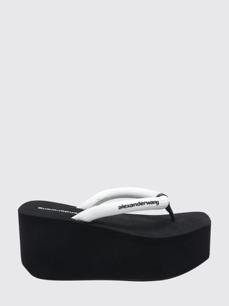 Alexander Wang Jenna Plateau-Zehentrenner-Sandalen aus Mesh mit Keilabsatz