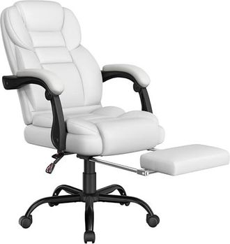 Yaheetech ergonomischer Bürostuhl Chefsessel mit Fußablage Fußstütze Schreibtischstuhl mit adaptiven Armlehnen Computerstuhl mit Hoher Rückenlehne höhenverstell