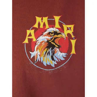 Amiri Eagle-Print Cotton T-Shirt - Red
