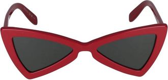 Saint Laurent Rot Graue Sonnenbrille SL 207 Jerry - - Accessories - Damen - Rot - 53 MM