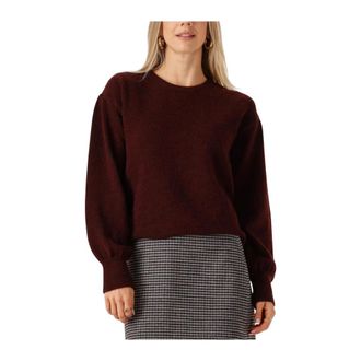 Modstr&ouml;m Round-Neck Strickwaren - - Knitwear - Damen - Rot - XL