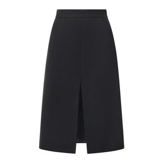 Nineminutes Gonna Pencil in Flanella - - Skirts - Damen - Schwarzk - M