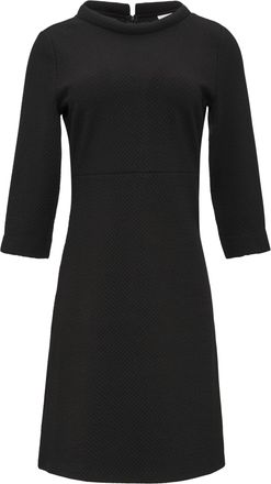 s.Oliver Black Label Damen 2154000 Kleid mit Musterstruktur, Grau/Schwarz 99X7, 40
