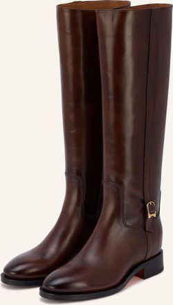 Santoni Stiefel Hermibobuc braun