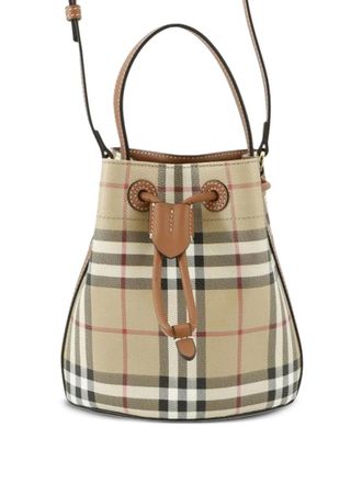 Burberry sac à bandoulière en toile à motif House Check (2023-2025) - Marron