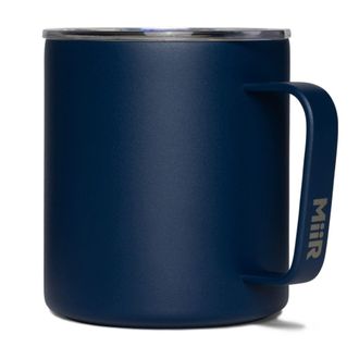 MiiR Campingbecher, doppelwandig, vakuumisoliert, Edelstahl mit spritzwassergesch&uuml;tztem Schiebedeckel, 340 ml