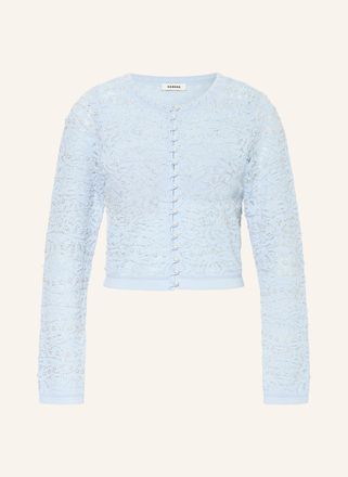 Sandro Sandro Strickjacke Mit Schmucksteinen blau