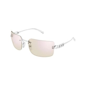 Gucci Eckige Sonnenbrille - - Accessories - Damen - Grau - 61 MM