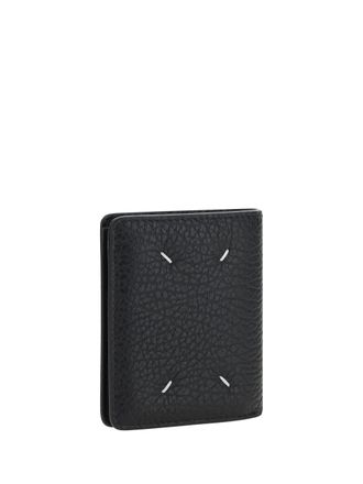 Maison Margiela Womens Leather Wallet Black Calf Bos Taurus