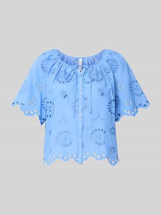 Mango Regular Fit Bluse mit Lochstickerei Modell BROTES