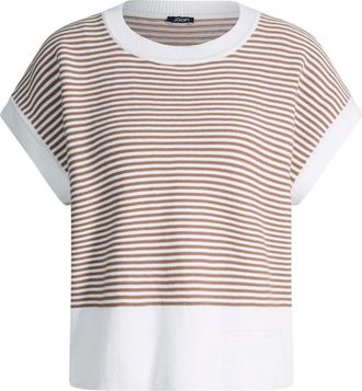 Joop Homme, Pulls, Brun, Taille: 40 FR Fine-Knit Stripe Top