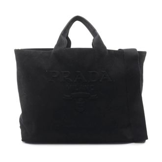 Prada Sac fourre-tout vintage en toile Pre-owned - Femme - Pre-owned - Noir - Taille: ONE Size