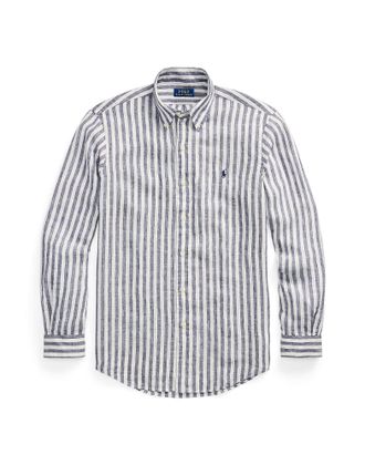 Ralph Lauren CUSTOM FIT STRIPED LINEN SHIRT