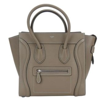 Celine Pre-owned Vintage Leder Handtasche - - Pre-owned - Damen - Grau - ONE SIZE