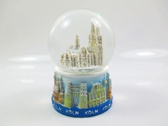 Generic K&ouml;ln Cologne Dom Schneekugel Snowglobe 9,5 cm Souvenir Germany Silhouette