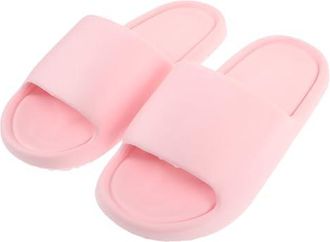 IFUNDOM Pantoufles D&Eacute;t&eacute; pour Femmes en EVA Antid&eacute;rapantes L&eacute;g&egrave;res et Lavables Semelle Fine 18 CM Couleur Rose Taille 38/39 pour Maison Spa et Voyage