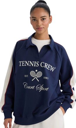 DeFacto Damen Pullover - Modischer Hoodie Sweatshirt und Kapuzenpullover f&uuml;r Damen - Auswahl an Hoodies Navy L