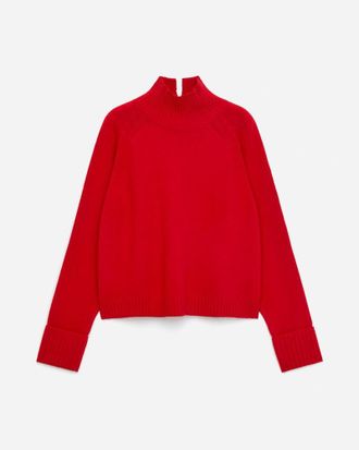 Arket Wollpullover Mit Rollkragen -Rot
