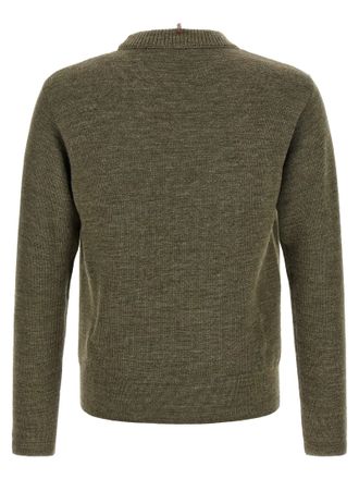 Moncler Virgin Wool Crew Neck Sweater - Green