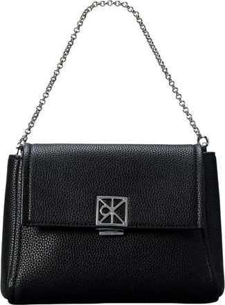 Calvin Klein Femme, Sacs, Noir, Taille: ONE Size Emblem HW Pebble Crossbody 20