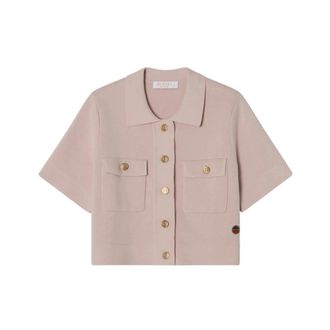 Busnel Femme, Vestes, Rose, Taille: 40 FR Valery Cropped Cotton Jacket