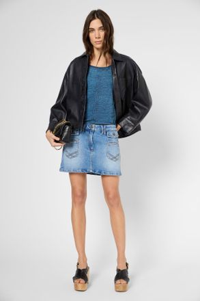 Gerard Darel T-shirt ample en lin flamm&eacute; - GINNY - Jeans