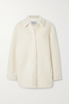 Stand Studio Veron Oversized-jacke Aus Wollfleece - Weiß