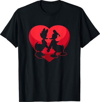 Disney Donald and Daisy Duck Valentines Day Heart T-Shirt