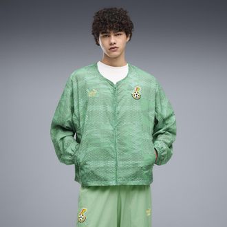 Puma Veste de surv&ecirc;tement KING PUMA x GHANA x SALEHE BEMBURY Homme, V&ecirc;tements, Vert, XL