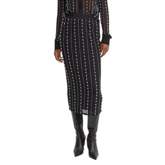 Versace Jeans Couture T&uuml;ll-Midirock - - Skirts - Damen - Schwarzk - XS