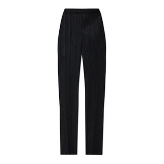Issey Miyake Femme, Pantalons, Noir, Taille: 46 FR Pleated Pantalons