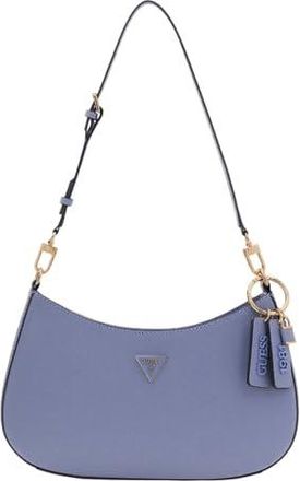 Guess sac &agrave; &eacute;paule Noelle II Top Zip Shoulder Bag Grey Blue bleu gris