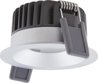 Ledvance Ledvance LED-Spot Fix Aluminium Silber 8W 680lm 36D - 930 Warmweiß | Ausschnitt 68mm - IP44 - Höchste Farbwiedergabe - Dimmbar