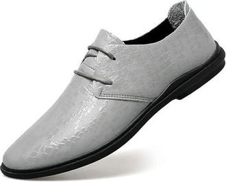 Generic Chaussures habillées for Hommes, à Lacets, Bout Pointu, en Cuir végétalien, Chaussures Derby Basses, Semelle en Caoutchouc, antidérapantes, Talon carr