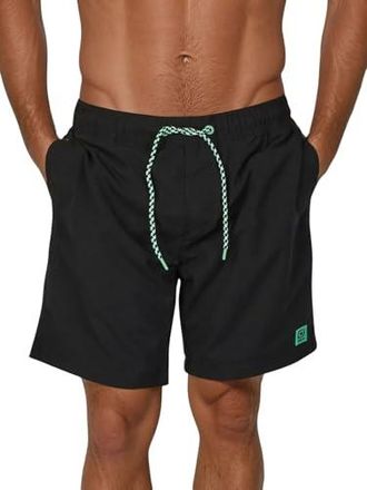 Riverso Short de Bain RIVDavid pour Homme - Short de Sport d&eacute;t&eacute; avec Cordon de Serrage - 100% Polyester - Noir Bleu Rouge Vert - S M L XL XXL 3XL 4XL 5XL - No
