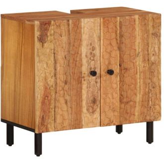vidaXL Waschbeckenunterschrank 62x33x58 cm Massivholz Akazie vidaXL