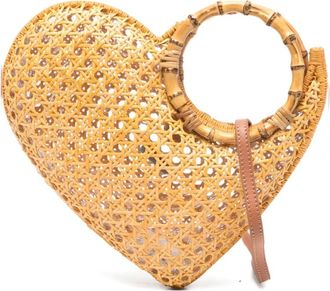 Serpui Serpui, Femme, Sacs, Beige, Taille: ONE Size Pulsating Heart Top Handle Bag